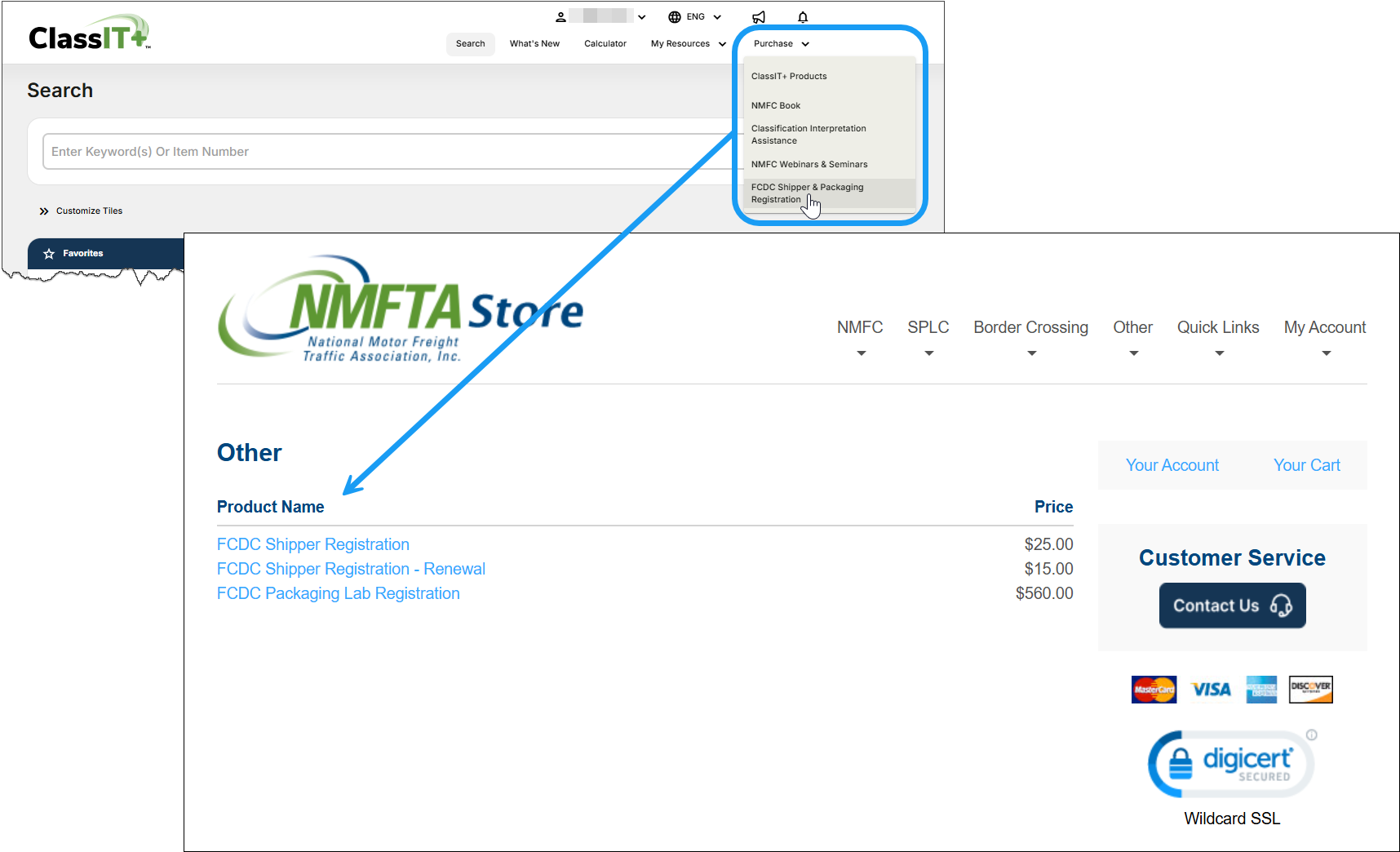 Purchasing FCDC Shipper & Packaging Registration – NMFTA Help Center