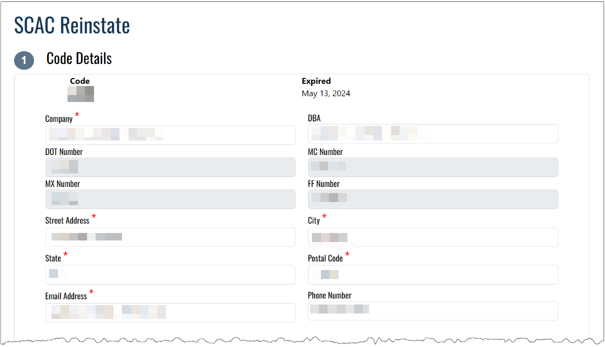 Reinstating an Expired SCAC from the Account Profile – NMFTA Help Center