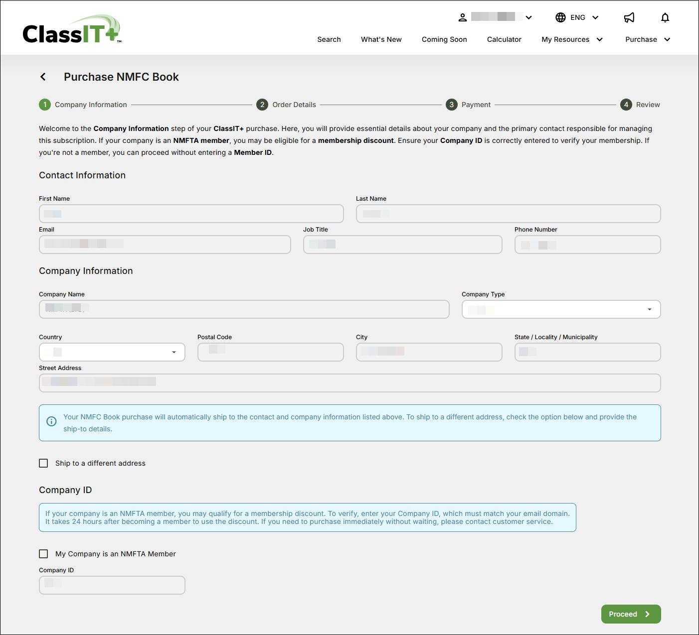 Purchasing the NMFC Book on ClassIT+ – NMFTA Help Center